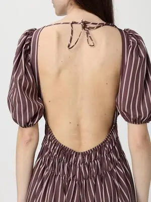 Pinko Striped Cotton Midi Dress