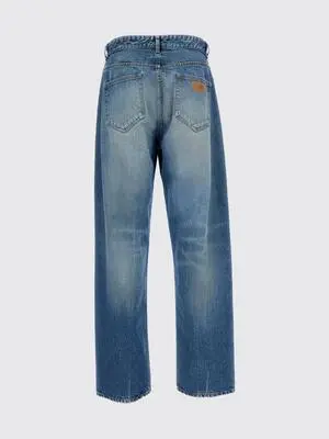 MAISON MARGIELA Printed Denim Straight Jeans - Blue