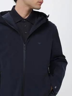 Emporio Armani Zip-up Hooded Jacket - Navy
