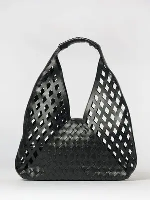 VIC MATIE Perforated Leather Bag - Black
