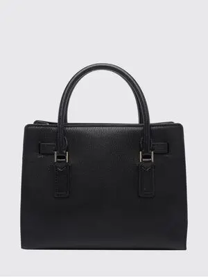 Michael Kors Hamilton Moderne Leather Tote Bag With Double Handle - Black