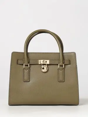 Michael Kors Hamilton Moderne Leather Tote Bag With Double Handle - Green