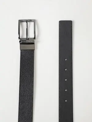 Emporio Armani Leather Belt - Black