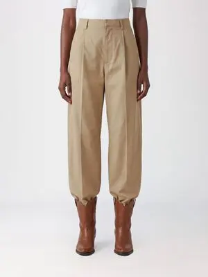 MAISON MARGIELA Cotton Blend Baggy Trousers - Nude