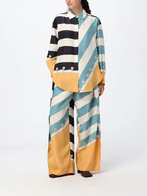 Loewe Striped Wide-leg Trousers - Multicolor