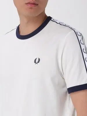 Fred Perry Cotton T-shirt With Logo - White