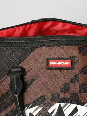 SPRAYGROUND Saffiano Coated Cotton Duffle Bag With Logo