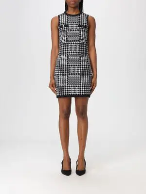 TWINSET Sleeveless Houndstooth Mini Dress