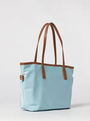 MC2 SAINT BARTH Nylon Bag With Embroidered Logo - Gnawed Blue