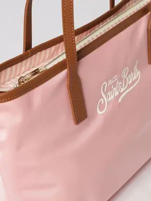 MC2 SAINT BARTH Nylon Tote Bag With Embroidered Logo - Pink
