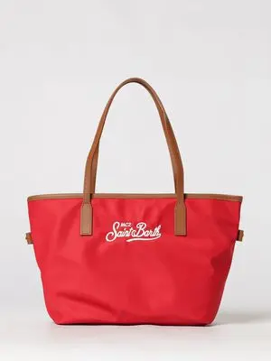 MC2 SAINT BARTH Nylon Bag With Embroidered Logo - Red