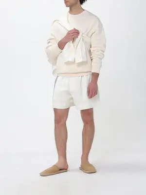 JW Anderson Cotton Crewneck Sweatshirt With Logo - Beige