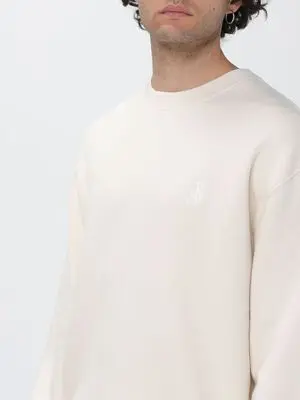JW Anderson Cotton Crewneck Sweatshirt With Logo - Beige