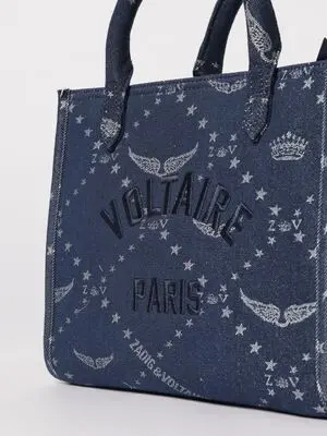 Zadig&Voltaire Angel Cotton Denim Bag - Blue