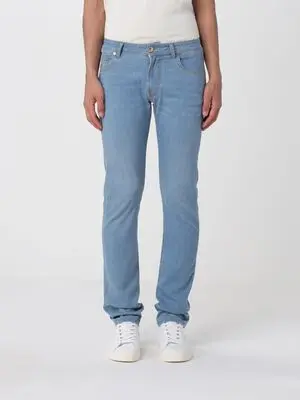Corneliani Denim Slim Fit Jeans - Blue