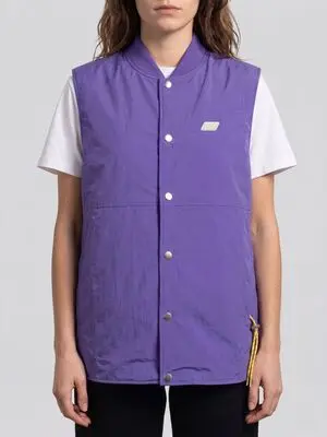 AUTRY Nylon Bomber Vest With Logo - Blue