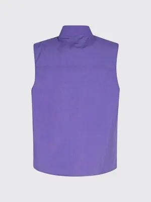 AUTRY Nylon Bomber Vest With Logo - Blue