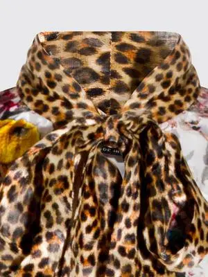 Roberto Cavalli Blouse In Printed Silk Blend