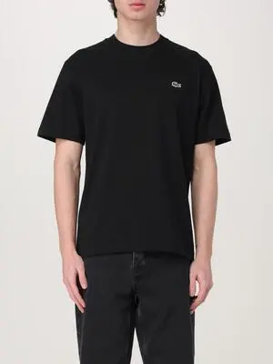 Lacoste Cotton T-shirt With Logo - Black