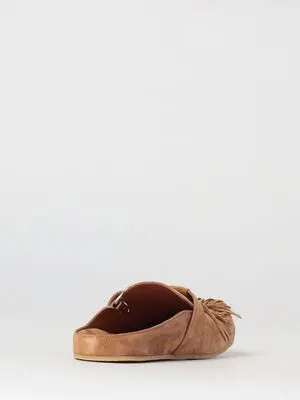 VIC MATIE Suede Mules With Fringes - Leather