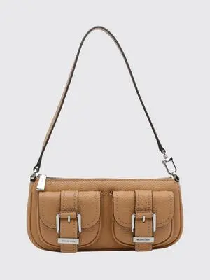 Michael Kors Zoe Grained Leather Bag - Beige