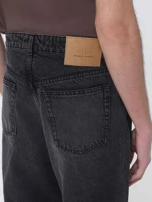 AMI Paris Cotton Denim Wide-leg Jeans