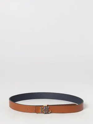 Ralph Lauren Reversible Leather Belt With Monogram Buckle - Blue