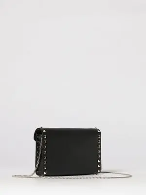 Valentino Garavani Rockstud Grained Leather Clutch