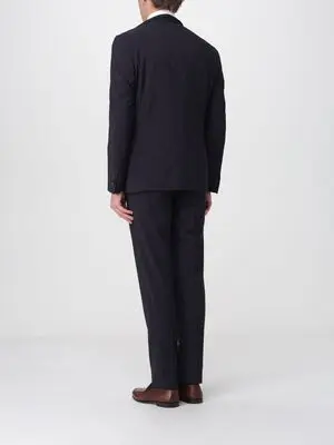 Corneliani Single-breasted Stretch Virgin Wool Suit - Blue