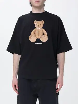 Palm Angels Teddy Cotton T-shirt - Black