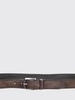 Orciani Suede And Split Leather Belt