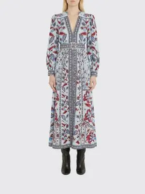 Farm Rio Floral Rayon Dress - Blue