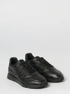 Paciotti Bovine Leather Low Top Sneakers - Black