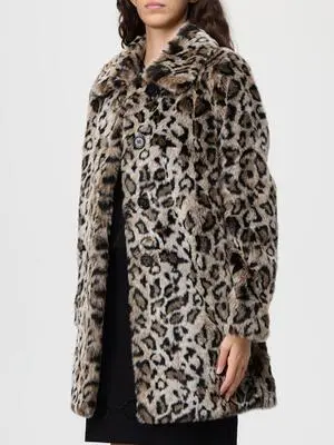 TWINSET Leopard Print Fur Coat