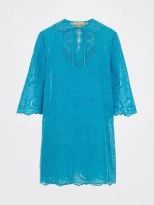 Valentino Garavani Cotton Lace Mini Dress