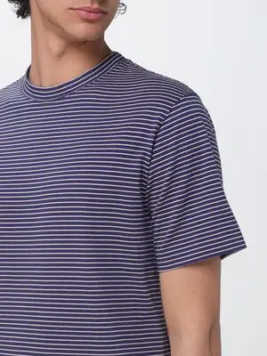 CIRCOLO 1901 Striped Cotton T-shirt - Blue