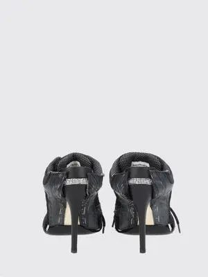 Balenciaga Stapler Mesh Mules With Mid Stiletto Heel