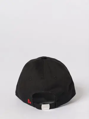 Peuterey Cotton Baseball Cap With Embroidered Logo - Black