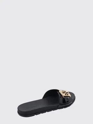 Tory Burch Patent Leather Logo Slides