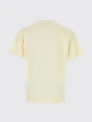 Stone Island Cotton T-shirt With Sleeve Logo Patch - Ivory