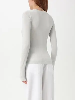 Pinko Ribbed Metallic Long Sleeve Top
