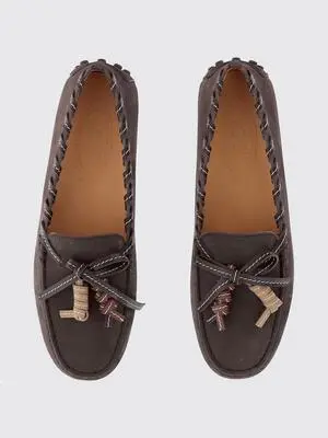 TOD'S Suede Loafers With Tassels - Brown