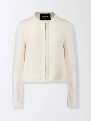 Fabiana Filippi Cotton And Nylon Jacket - Butter