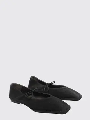 ALOHAS Sway Suede Ballet Flats With Straps And Square Toe