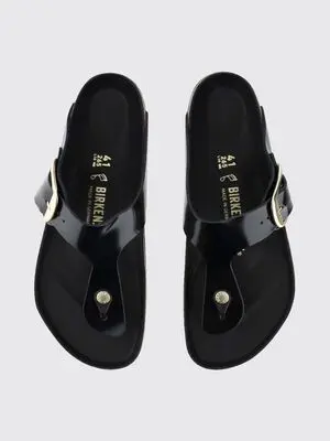 BIRKENSTOCK Gizeh Big Buckle Nubuck Sandal - Black