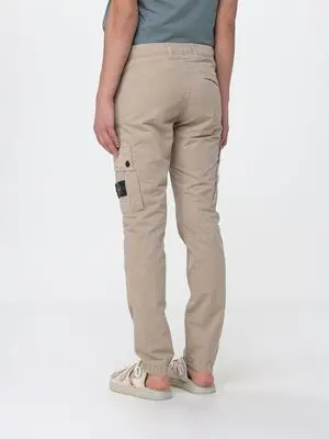 Stone Island Cotton Cargo Trousers - Beige