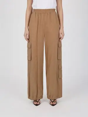 TWINSET Cotton Cargo Pants - Beige