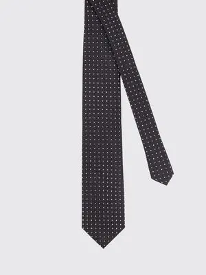 TOM FORD Polka Dot Silk Tie With A 7.5 Cm Width Marine
