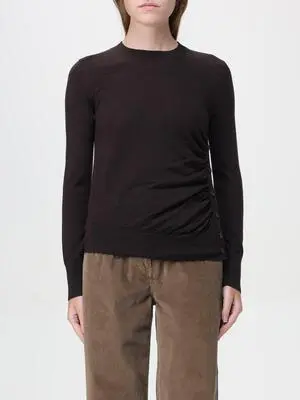 Pinko Gathered Button Detailed Jumper - Brown