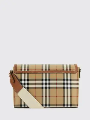 Burberry Note Coated Cotton Vintage Check Print Bag